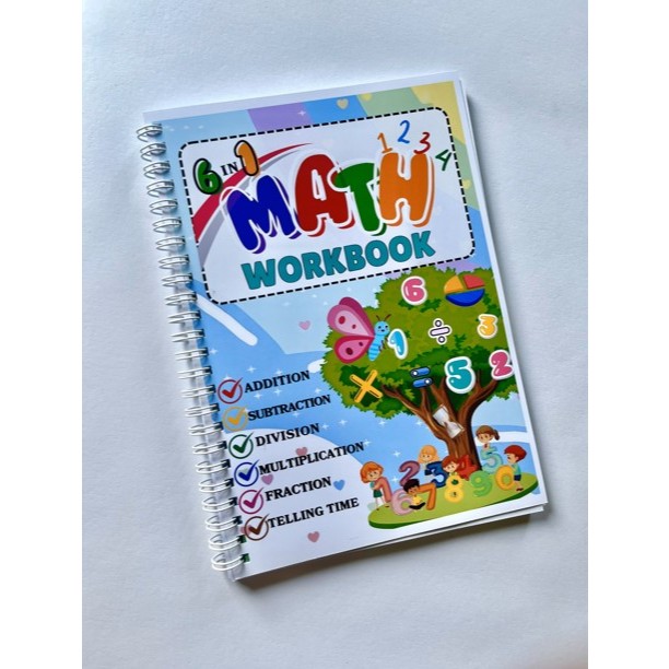 6 in 1 Math Workbook - A5 - 50 pages | Shopee Philippines