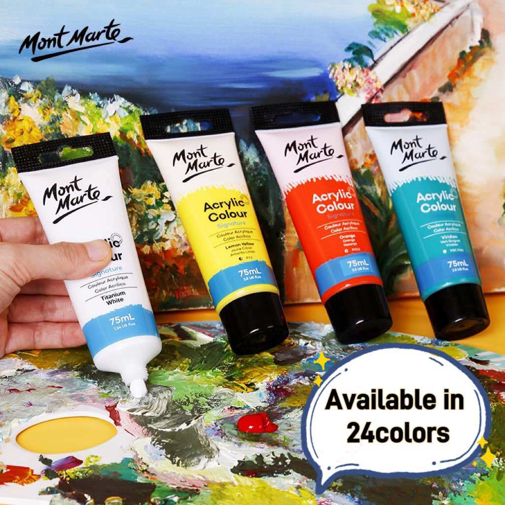 Mont Marte Signature Acrylic Paint 75ml | Shopee Philippines