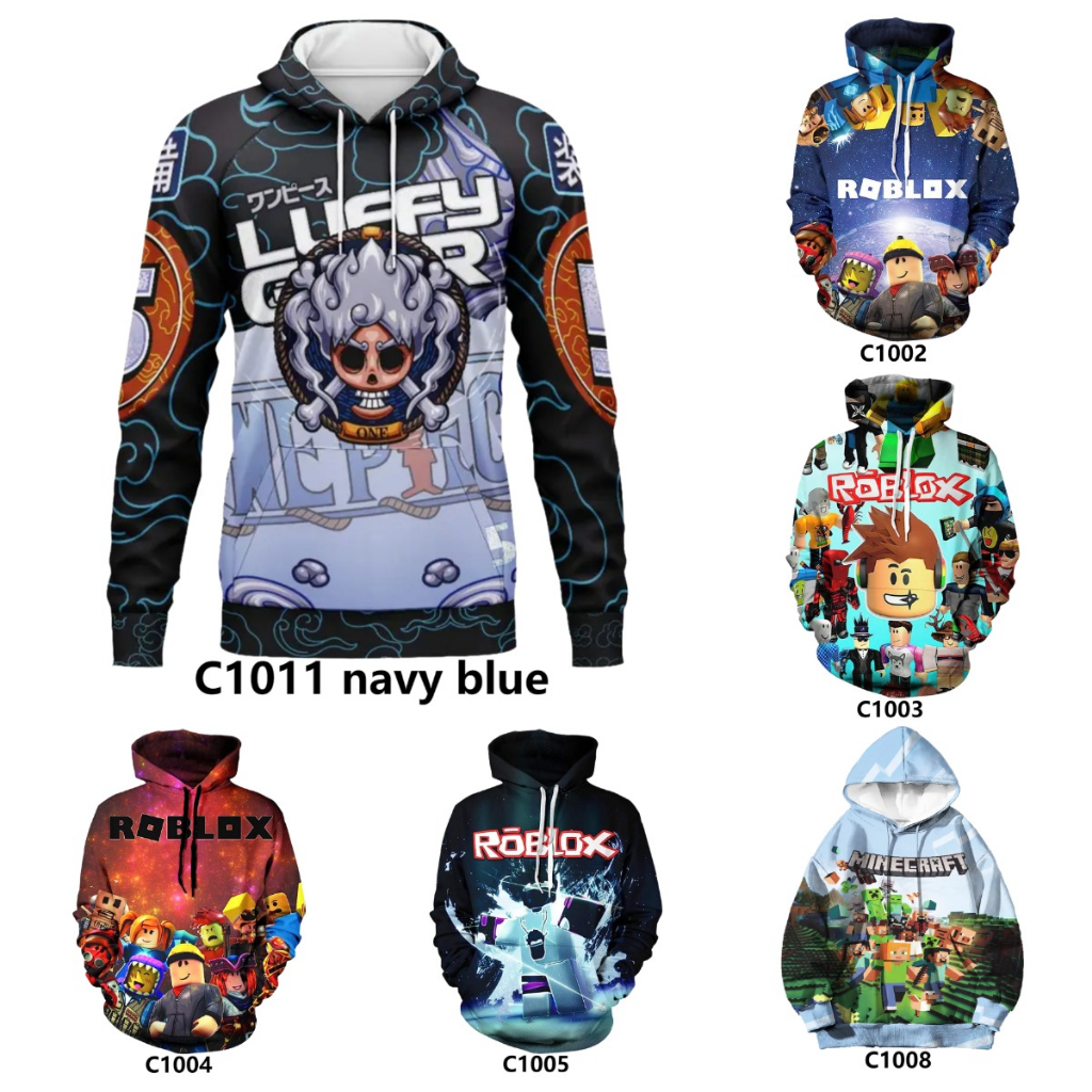 Roblox Jacket With Hoodie for Kids Children's Game Printed Long Sleeve ...