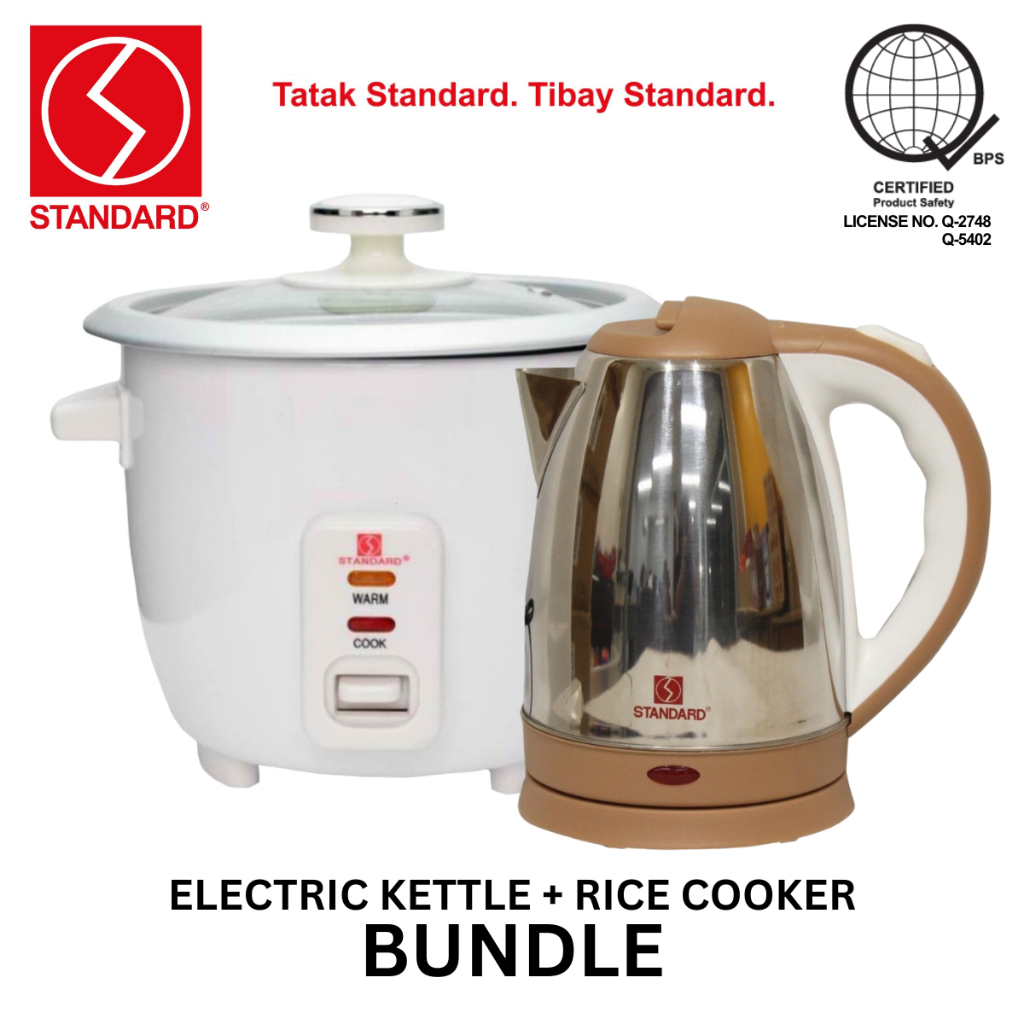 Standard Rice Cooker Kettle Bundle SEK 2.0L 2 Liter Electric Kettle ...