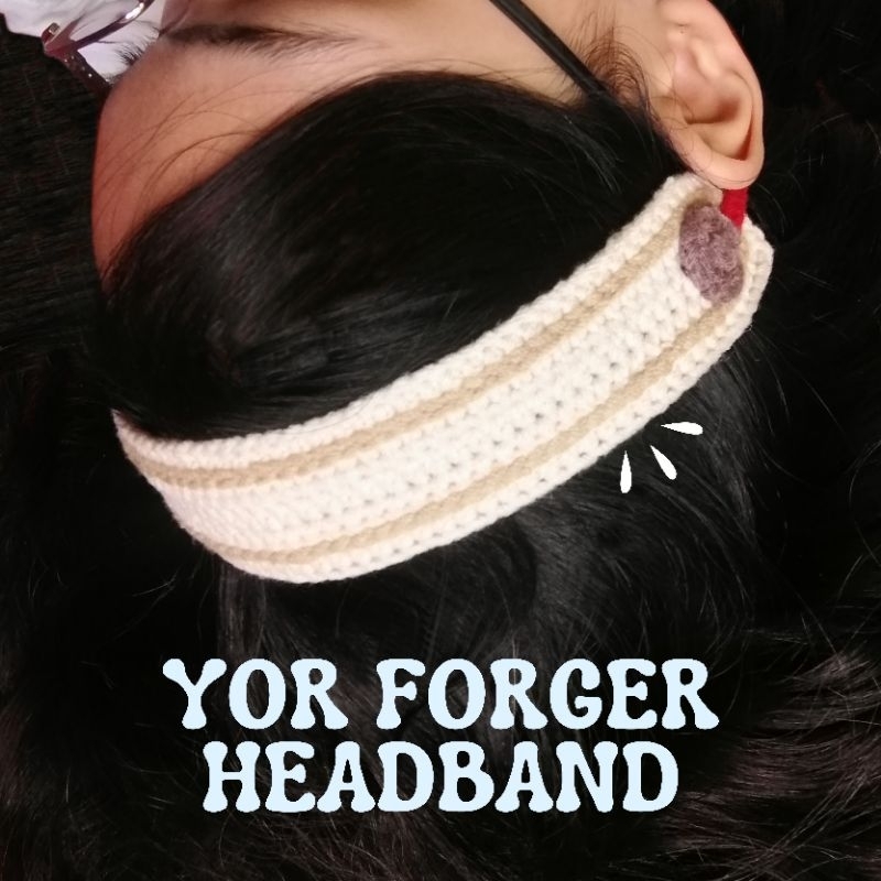 Crochet Yor Forger Headband | knotmaki | Shopee Philippines