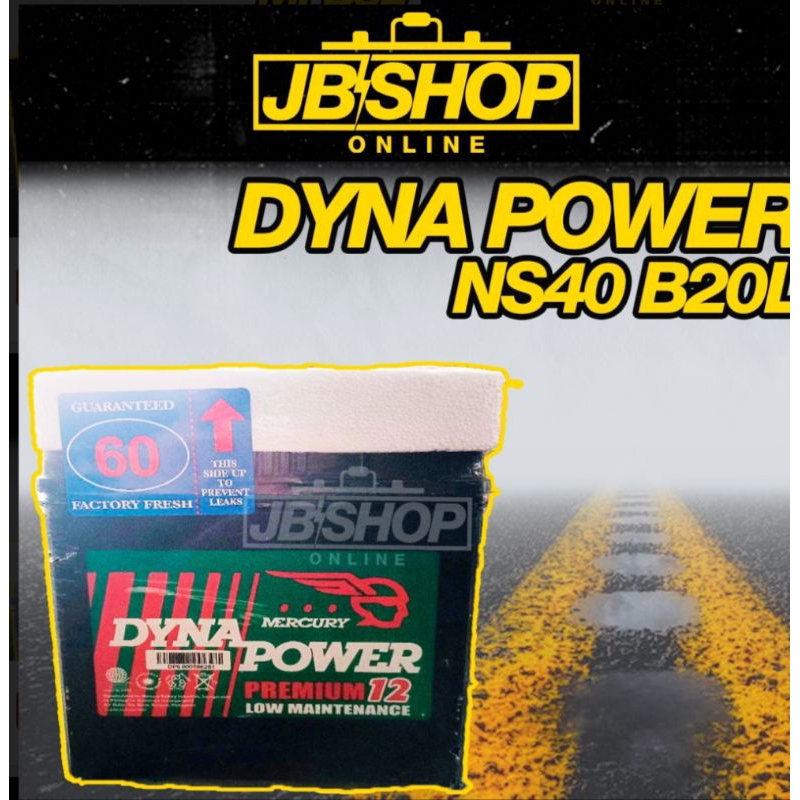 NS40 B20L Dyna Power Premium Low Maintenance (WITHOUT SOLUTION) | Shopee Philippines