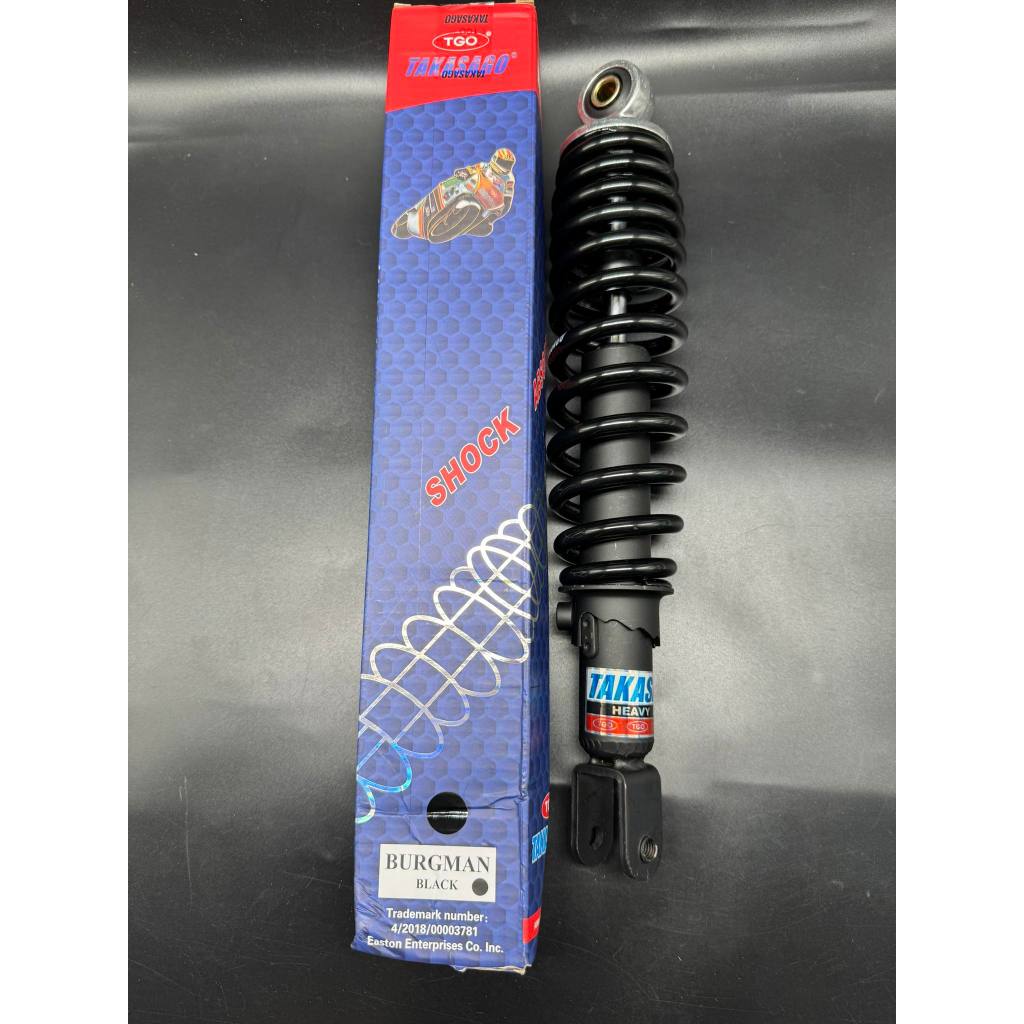 TAKASAGO REAR SHOCK BURGMAN STREET 325mm BLACK (Stock Type) | Shopee ...