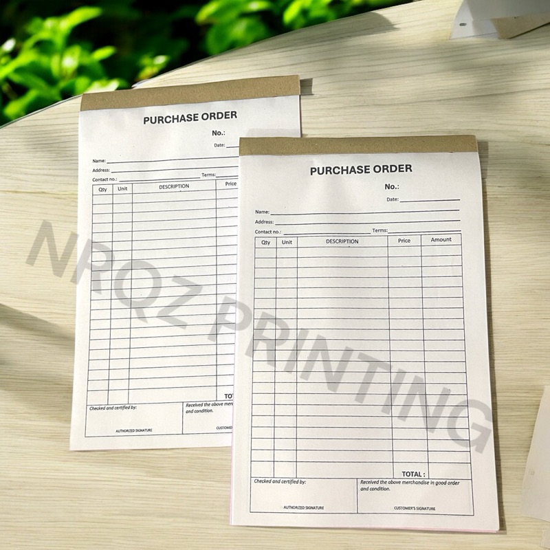 (GENERIC) BIG PURCHASE ORDER PORTRAIT 5x8 CARBONIZED (duplicate ...