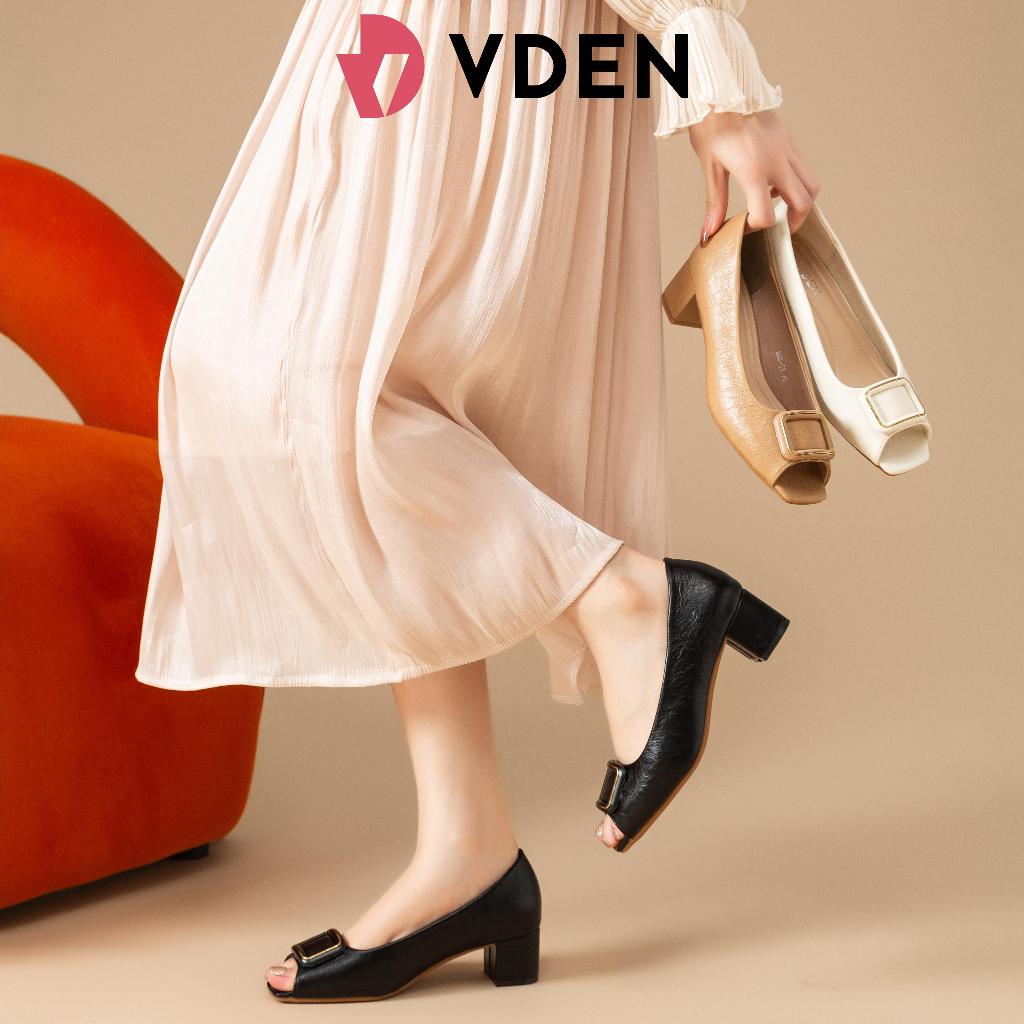 VDEN Retro Style Open Square Toe Pumps Shoes For Woman's 1.7INCH/4.5CM ...
