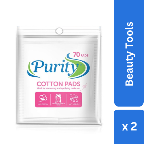 Purity Cotton Pads 70 pcs x 1 pack, Bundle of 2 | Shopee Philippines