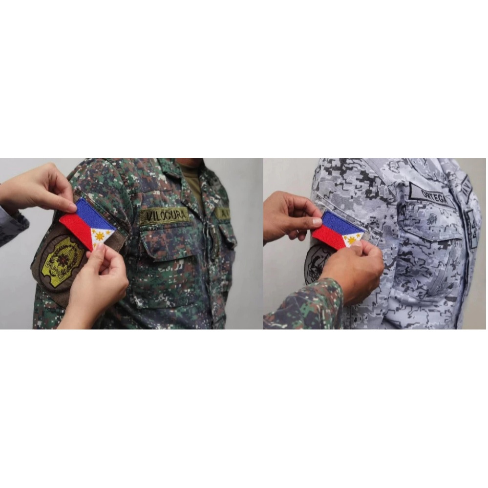 TS23 226 afp bdu service military uniform bandila Philippine flag pinas ...