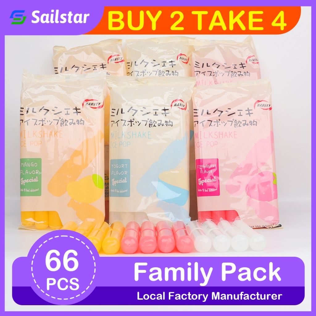 Sailstar Milkshake Freezy Pops 66pcs Assorted Flavour Fruit Juice ...