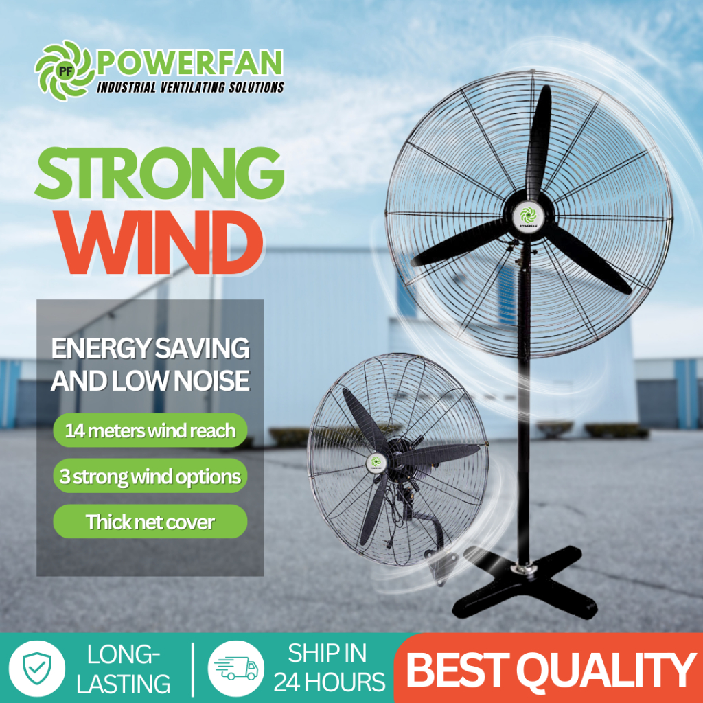 INDUSTRIAL HEAVY DUTY STAND FANS | Shopee Philippines