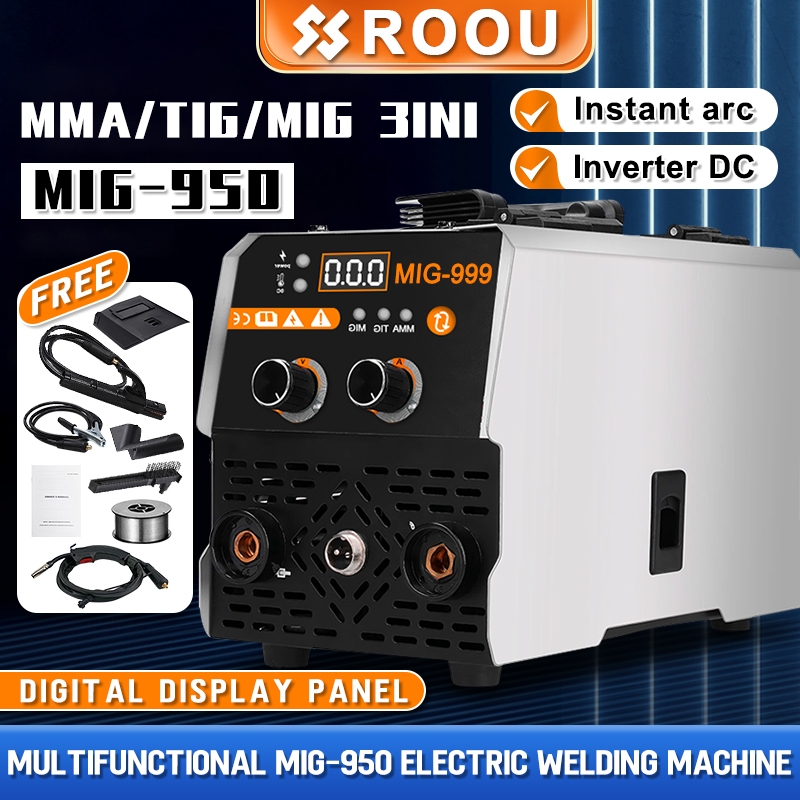 MIG-950 Portable Welding Machine MIG/TIG/MMA 3IN1 Gasless Welding ...