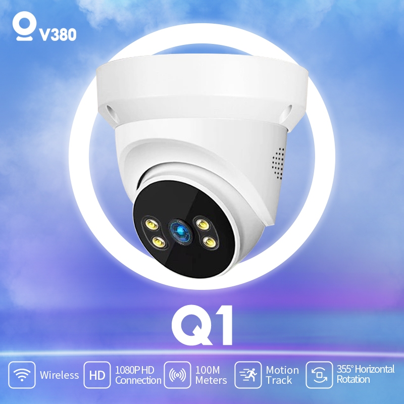 V380 Q1 3MP Indoor CCTV IP Wifi Camera Night Vision Alarm PTZ Wireless ...
