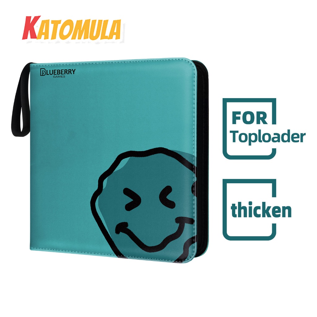 Blueberry Toploader Binder Album Turquoise Blue Card Black Binder ...