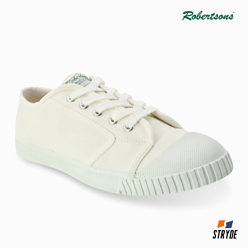 Robertsons Canvas Men's Shoes GS113 White | Shopee Philippines