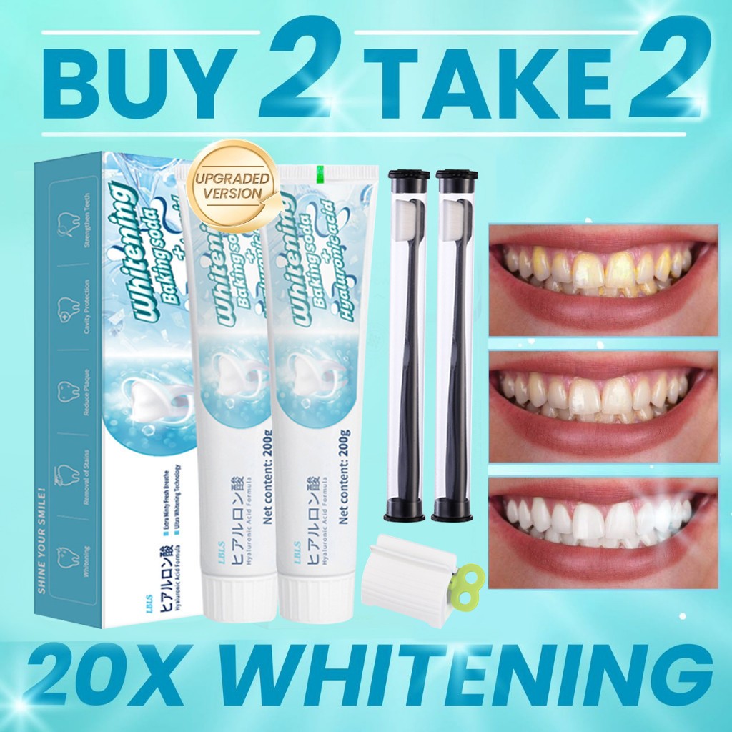 BUY 1 TAKE 1 SCOBAN Hyaluronic Acid Dual Effect Whitening Toothpaste ...