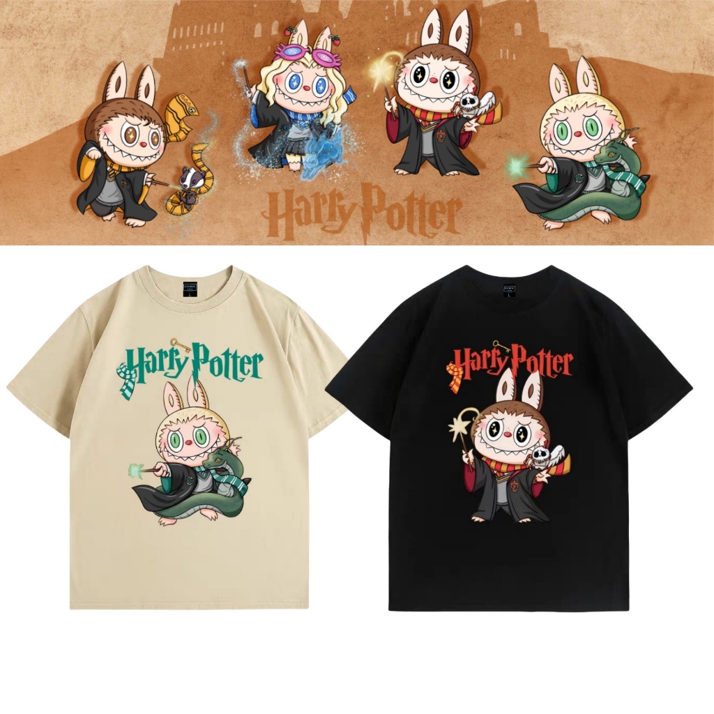 LABUBU tshirt for women Short Sleeve Oversize Shirt Korean Harry Potter ...