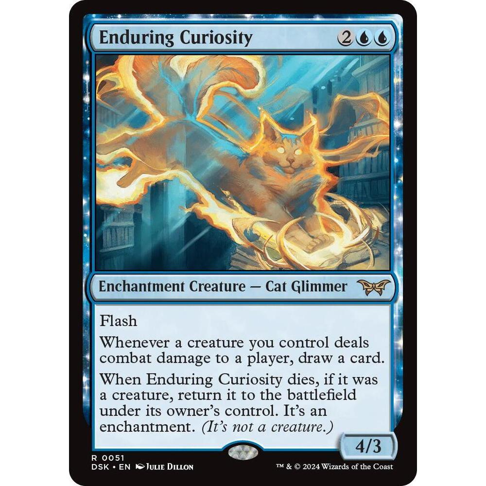 Magic the Gathering - Enduring Curiosity - MTG Blue - DSK - NM - (_RAS ...
