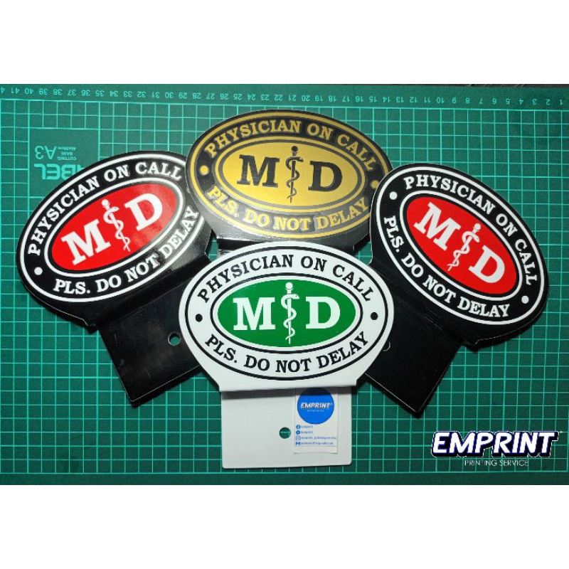 MD plate emblem, Galvanize, Medical Doctor Plate, profession Emblem ...