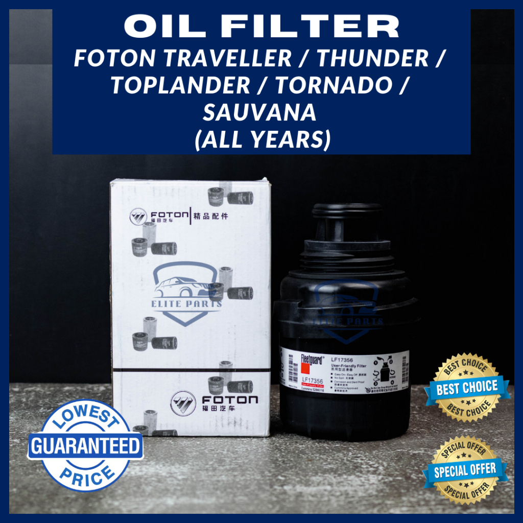 OIL FILTER for FOTON TRAVELLER / THUNDER / TOPLANDER / TORNADO ...