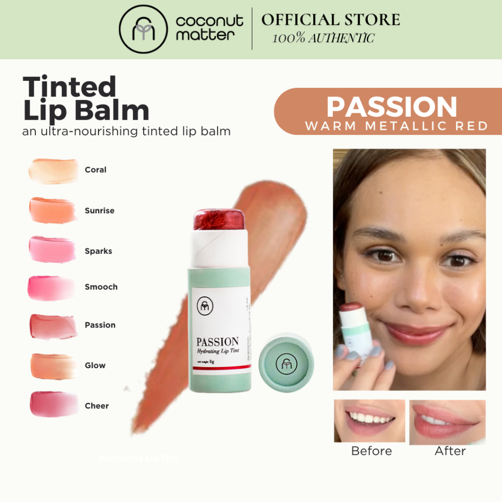 Coconut Matter Tinted Lip Balm Passion 8g | Shopee Philippines