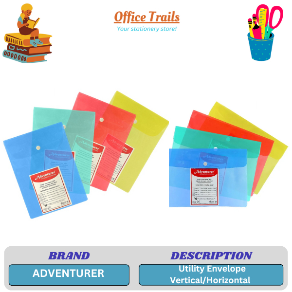 1pc Adventurer Heavy Duty Utility Envelope Vertical/Horizontal A5 (14 ...