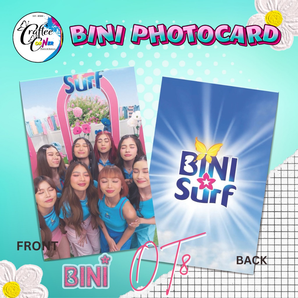 Bini x Surf Photocards ( Set 10 Cards ) | Shopee Philippines