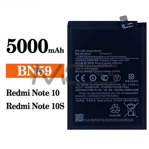 Xiao mi BN59 Phone Battery For Xiaomi Redmi Note 10 10S Note10 Note10S ...