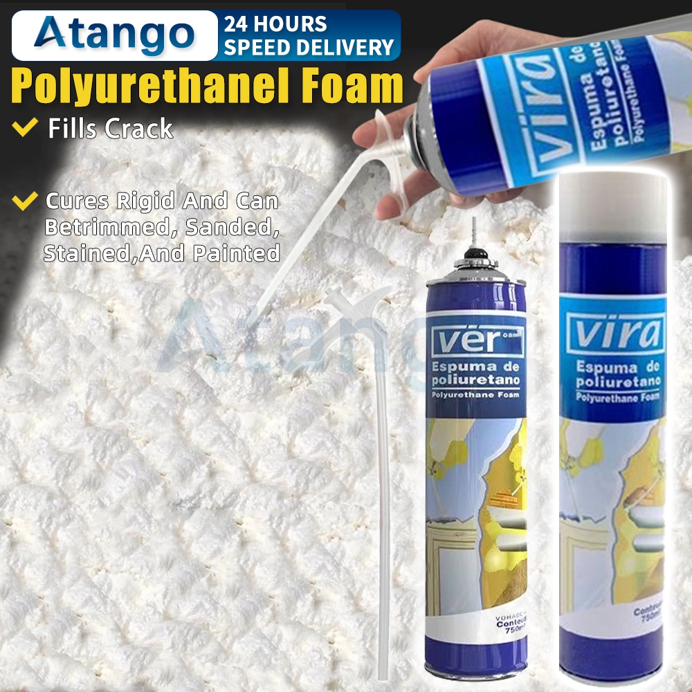 500ml Polyurethane Expanding PU Foam Spray Sealant Waterproof Quick ...