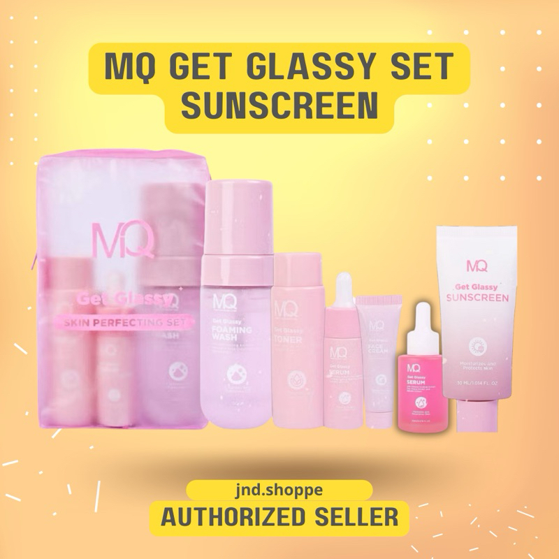 MQ COSMETICS GET GLASSY SKIN PERFECTING WHITENING SET | Shopee Philippines