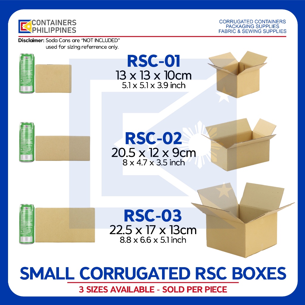 CONTAINERS.PH Brown Kraft Corrugated RSC Boxes Shipping Box Packaging Box RSC1 RSC2 RSC3 - Per ...