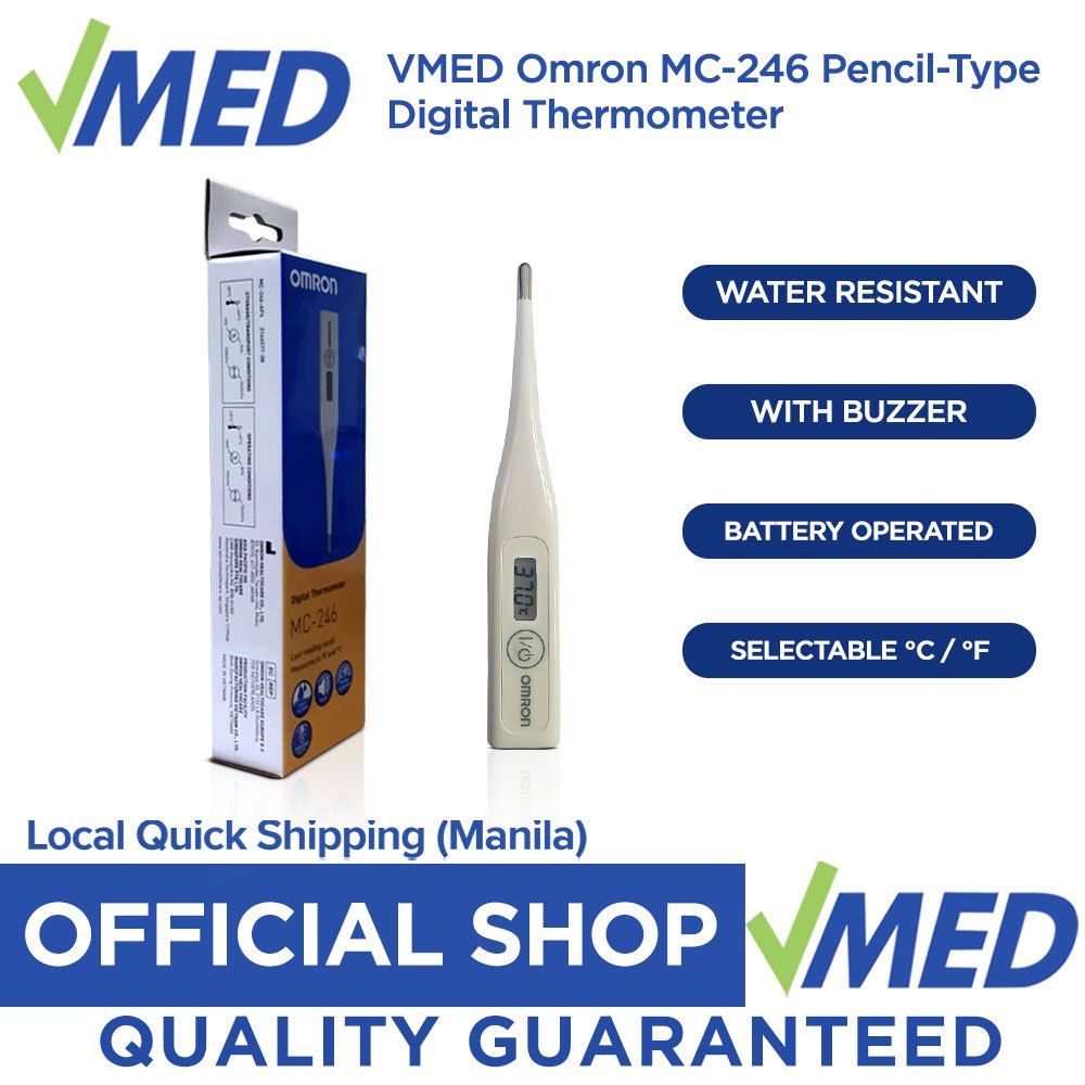 VMED Omron MC-246 Pencil-Type Digital Thermometer | Shopee Philippines