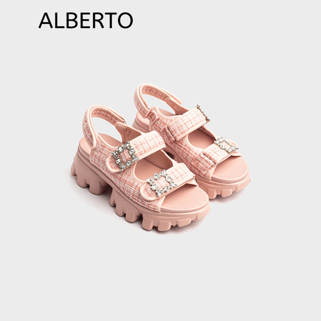 ALBERTO Women's Alice Wedge Sandals | Shopee Philippines