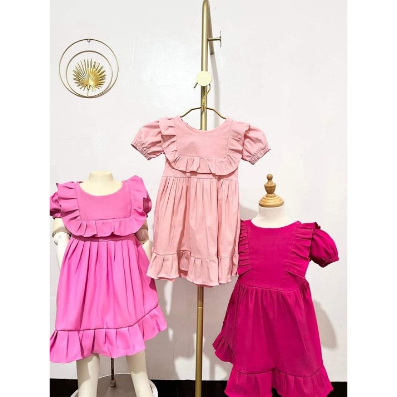 Little Vella Vintage Ruffled Dress ( 2-5 Years Old) | Shopee Philippines