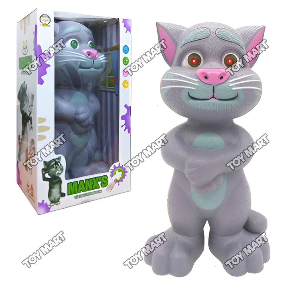 Talking Tom Interactive Talkie Toy Battery Operated Touch Sound Light ...