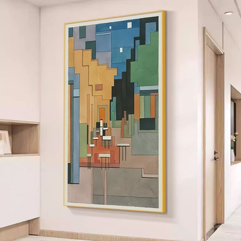 Door frame mural corridor creative porch decorative painting entrance ...