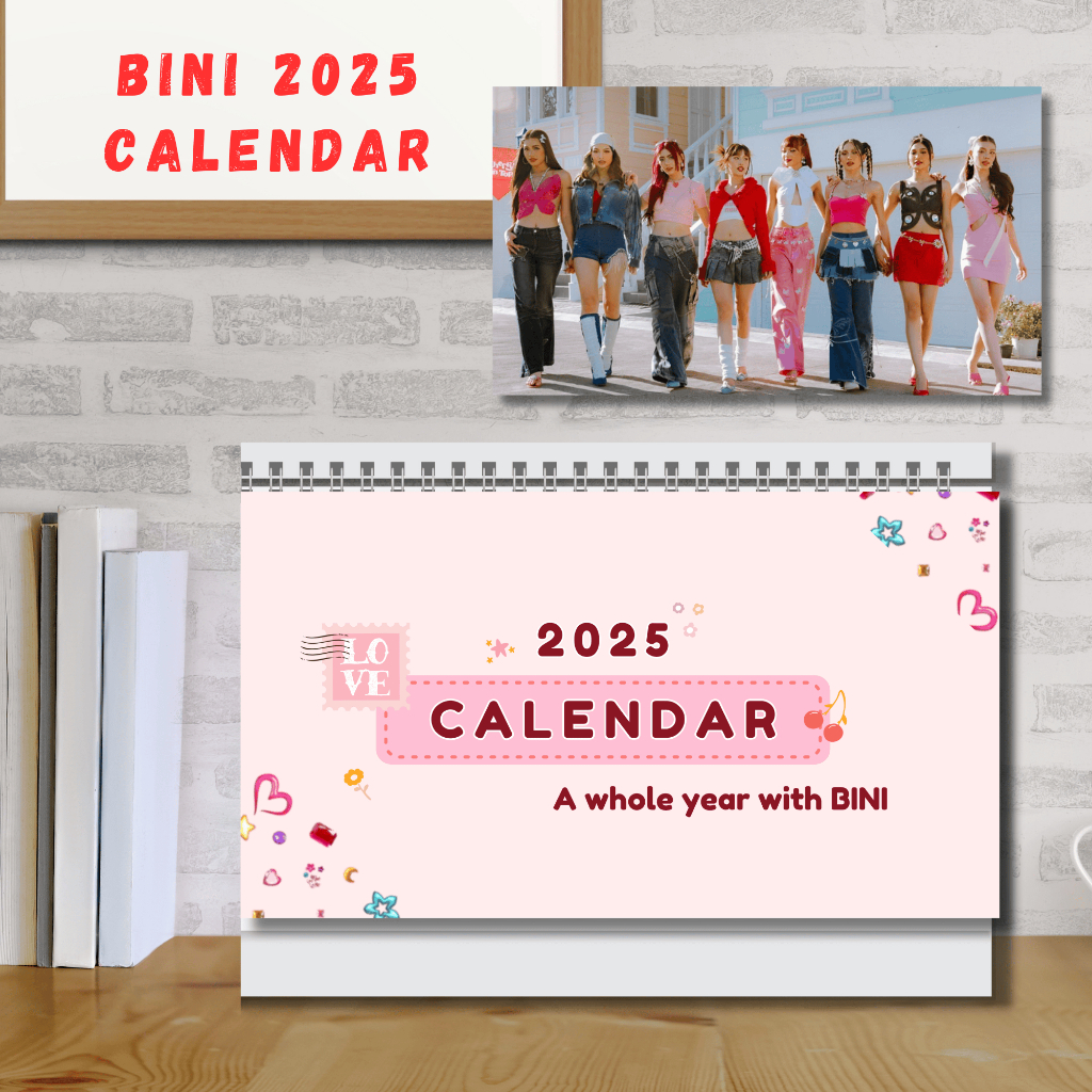BINI 2025 Mini Desk Calendar | FAN MADE DIY | Shopee Philippines