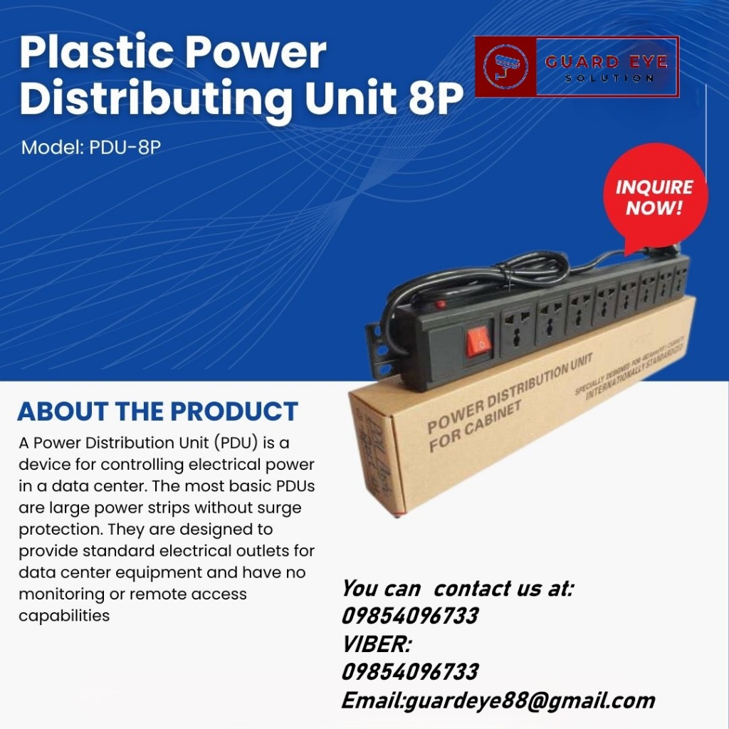 Universal 8-Port UK 16A PDU Power Distribution Unit For Cabinets | Shopee Philippines