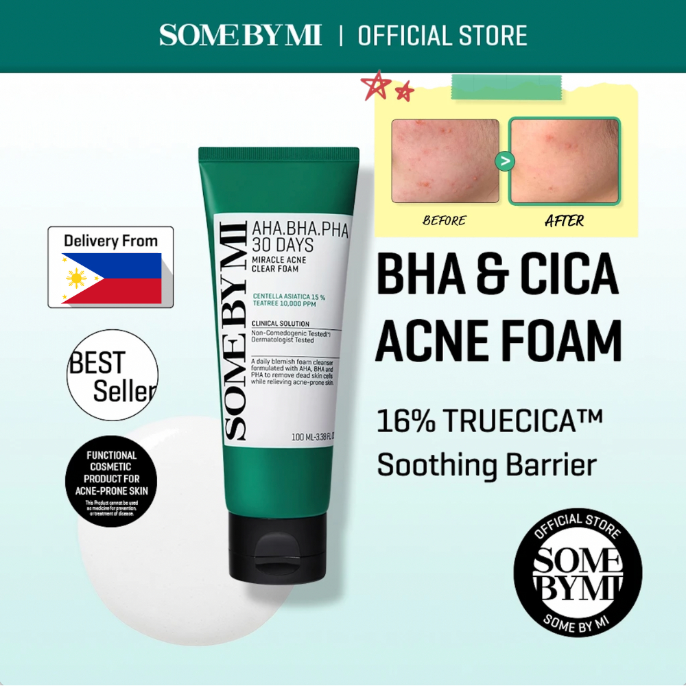 SOME BY MI 30 Days Miracle Acne Clear Foam Cleanser Acne prone skin ...
