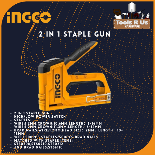 INGCO 2 IN 1 STAPLE GUN HSG1406 | MERVILLE | HANDTOOLS | Shopee Philippines