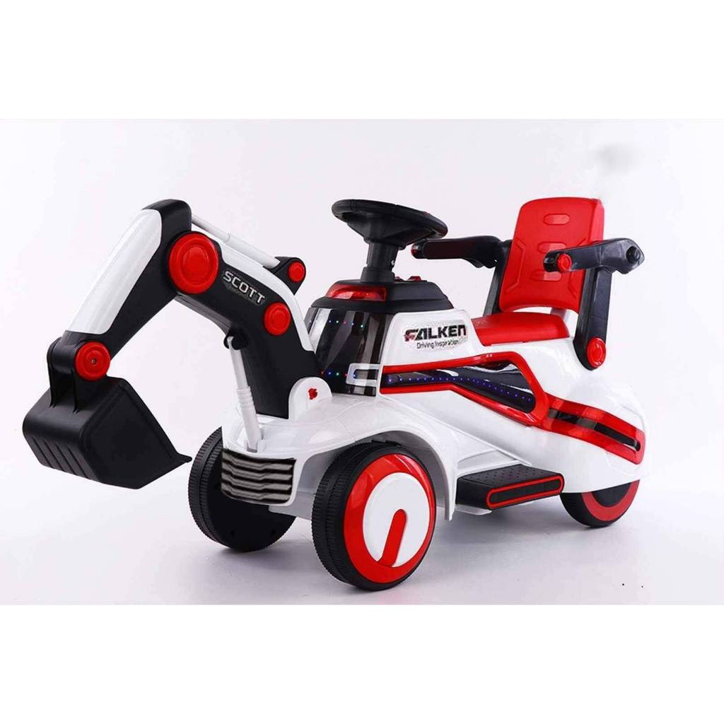 Kids Fully electric Backhoe for kids with digging arm rechargeable big ...