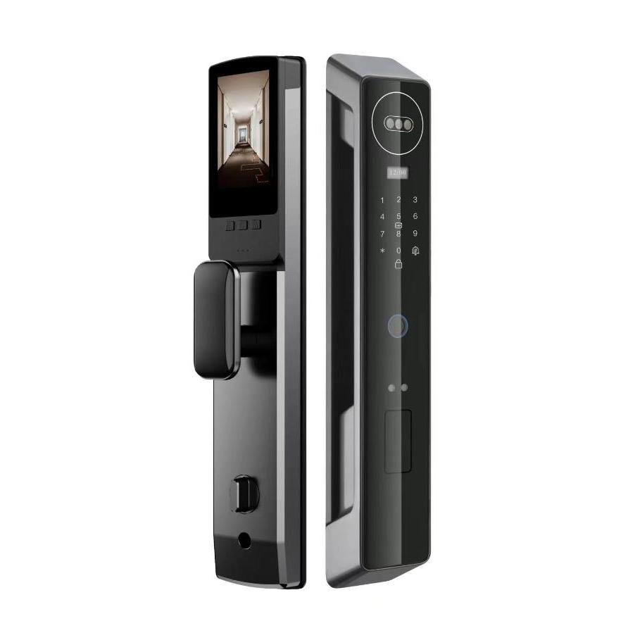 Tuya 3D Face Real-time Intercom Smart Door Lock Security Camera Intelligent Fingerprint Password ...