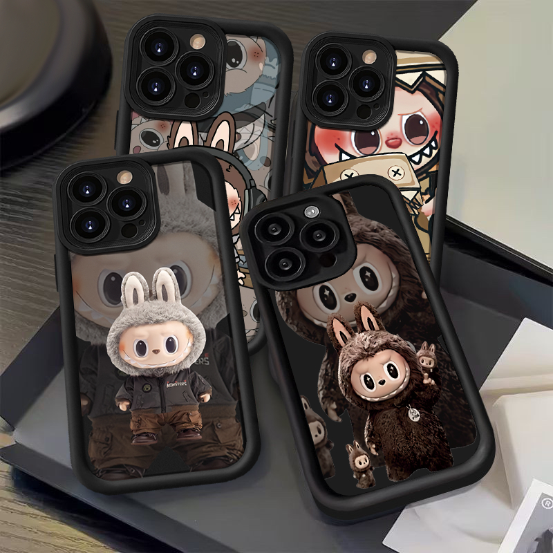 For iPhone 15 Pro Max 15 Plus 14 13 12 iPhoneX Xs 6 6s 7 8 Plus XR Trendy clothes Labubu Soft ...