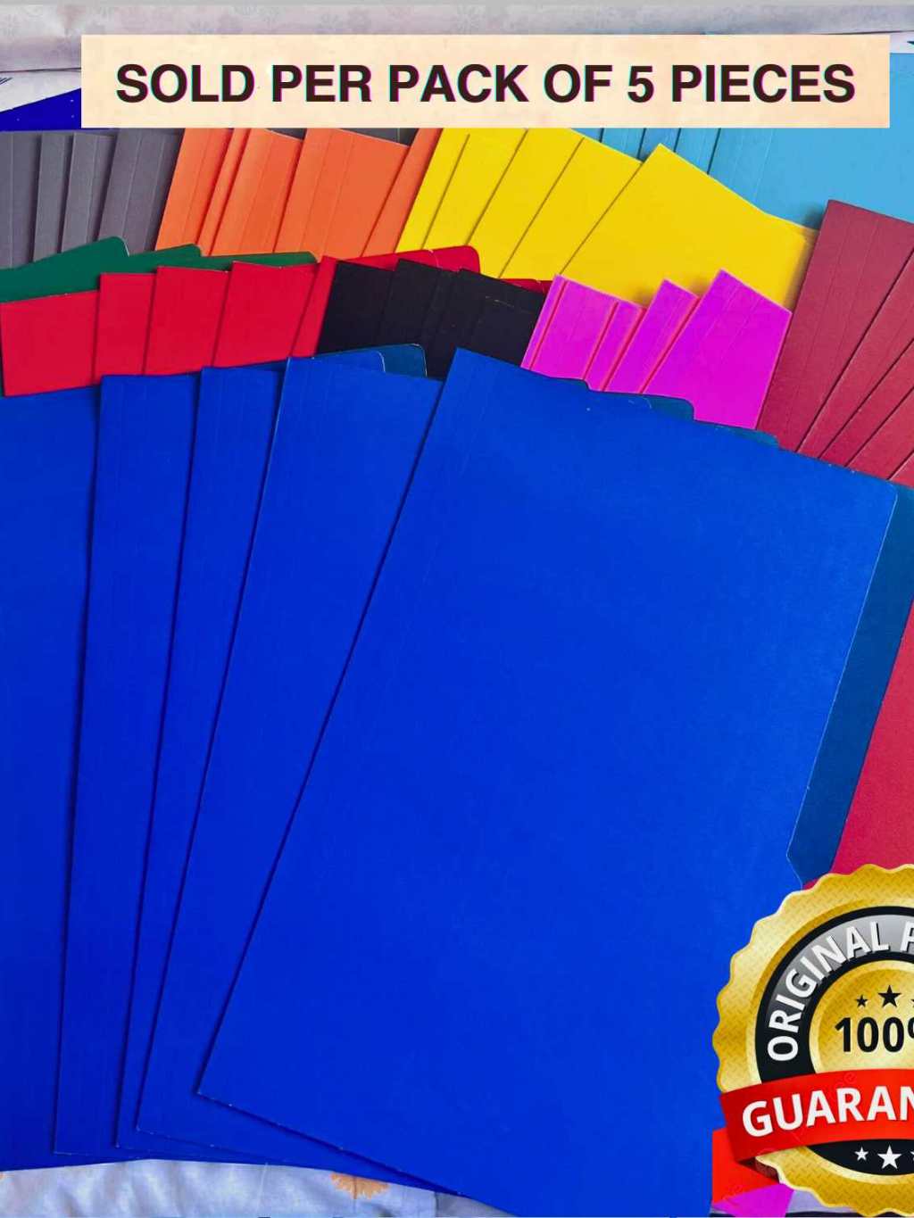 COLORED FOLDER LONG SIZE 11pts (SOLD PER SET OF 5 PIECES) | Shopee ...