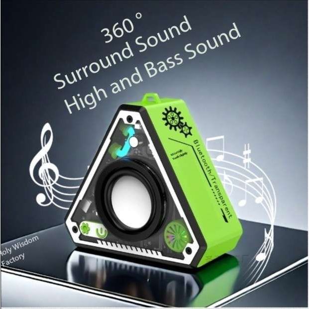 Mecha mini Speaker LED Light MachineOutdoor Portable Wireless with Deep ...