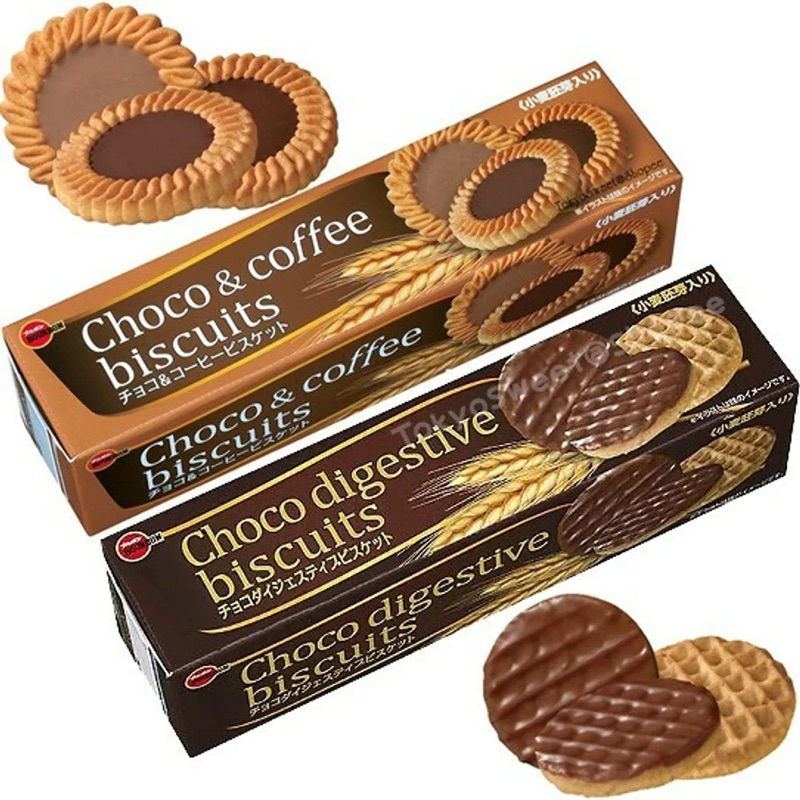 Bourbon Digestive Chocolate and Choco & Coffee Biscuits | Shopee ...