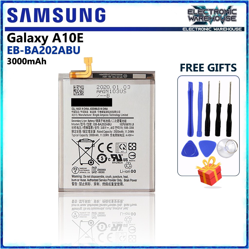 Battery for Samsung Galaxy A10E EB-BA202ABU | A102U S102DL A102U1 A102W ...