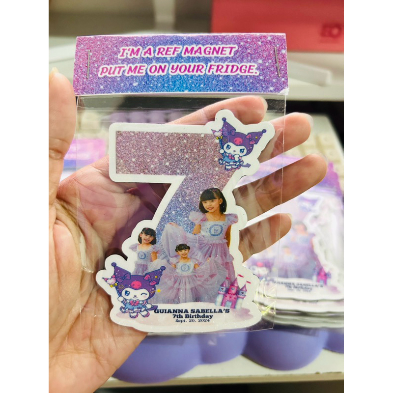 Number Ref Magnet - Customized for Birthday/Christening | Shopee ...