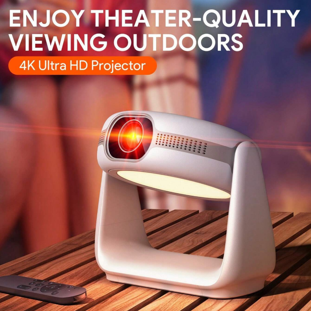 F900 Smart Projector 320 ANSI Lumens Support 4K HD Video with Auto ...