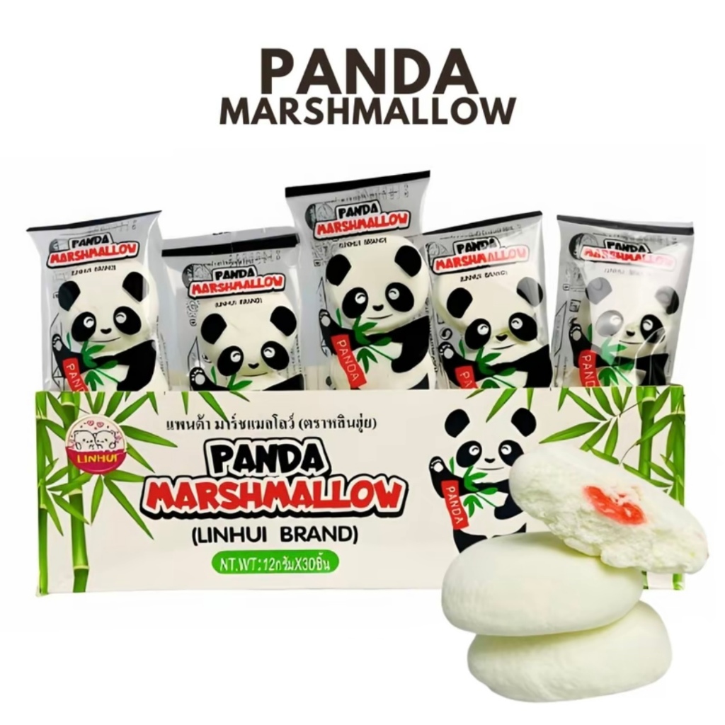 30pcs!!!Panda Marshmallow DelightfulStrawberry-flavored Jam ...