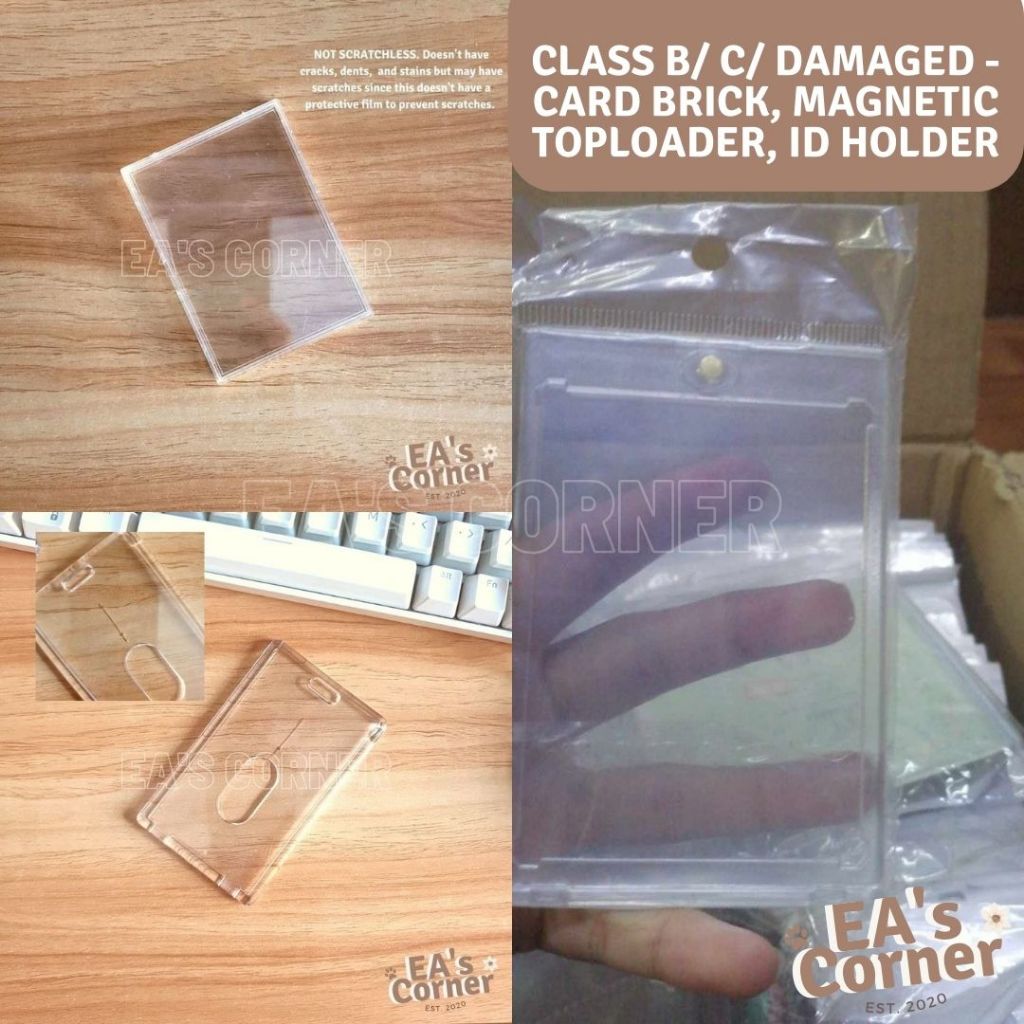 [EA's Corner] PROMO Class B Magnetic Toploader Card Brick Holder (no ...