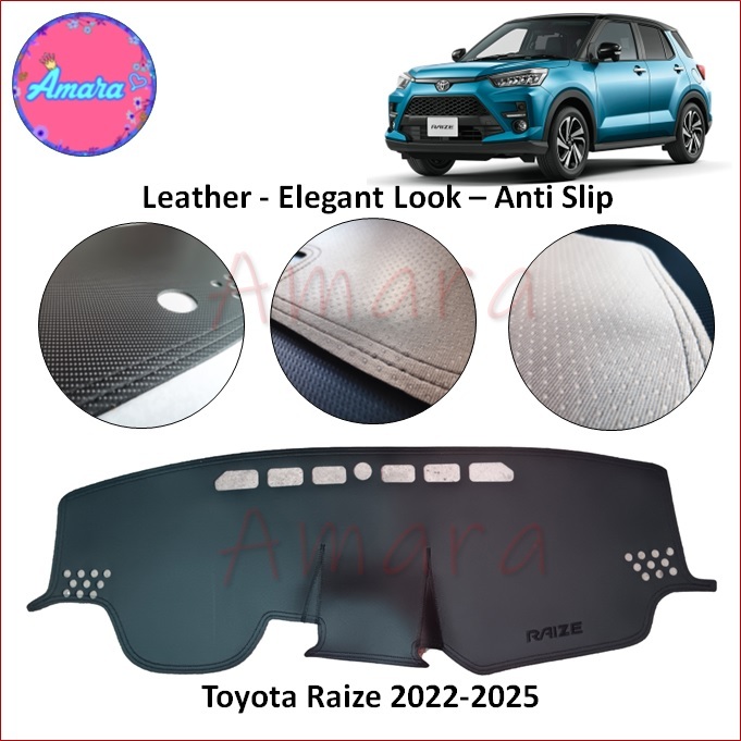 LEATHER Dashboard Cover Toyota RAIZE 2022 to 2025 | Shopee Philippines